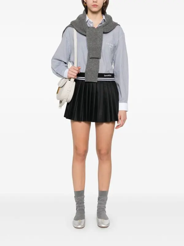 SPORTY & RICH Abigail Mini Skirt - Grey