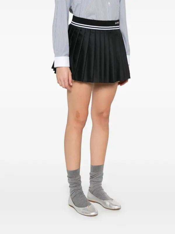 SPORTY & RICH Abigail Mini Skirt - Grey