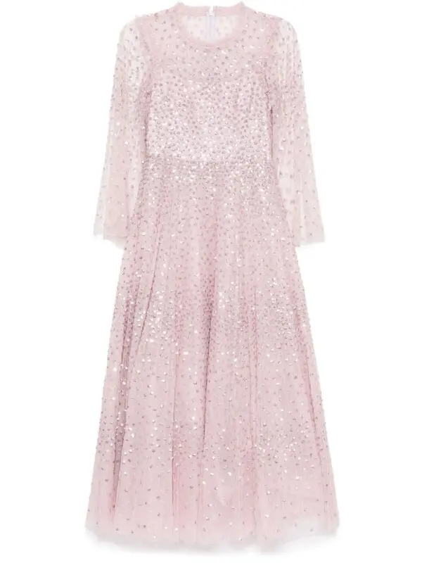 NEEDLE & THREAD Scatter Dot Gown - Pink