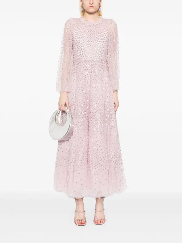 NEEDLE & THREAD Scatter Dot Gown - Pink