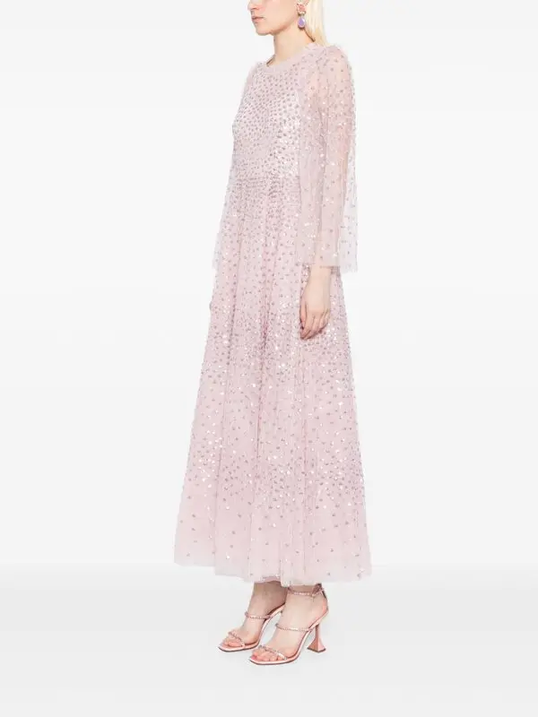 NEEDLE & THREAD Scatter Dot Gown - Pink