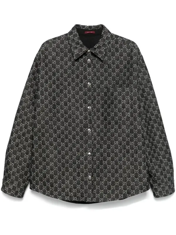 Gucci Gg Jacquard Reversible Shirt