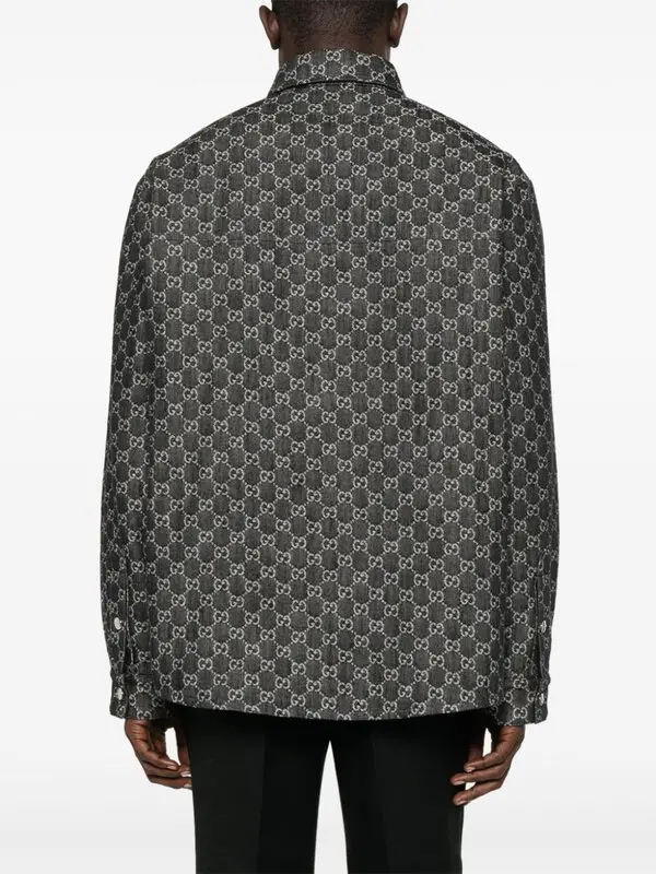 Gucci Gg Jacquard Reversible Shirt