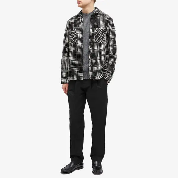 WAX LONDON Raleigh Pleat Twill Trousers - Black