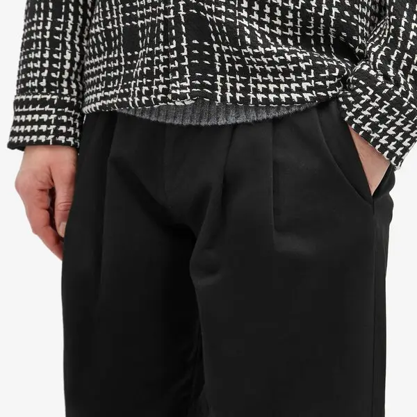 WAX LONDON Raleigh Pleat Twill Trousers - Black