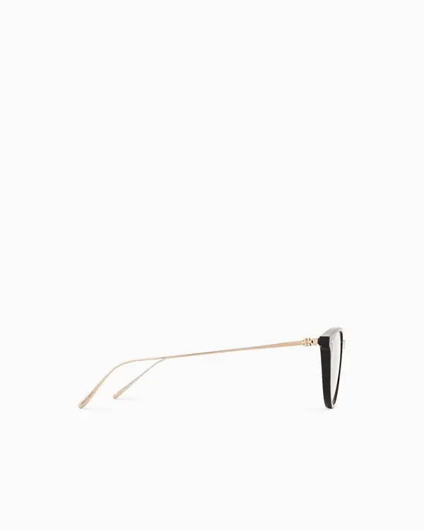 Giorgio Armani Panto Glasses - Black