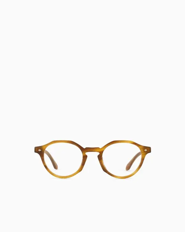 Giorgio Armani Panto Eyeglasses - Brown