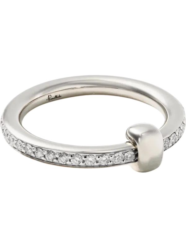 Pomellato Together 18-karat Rose Gold, Rhodium-plated And Diamond Ring - Silver