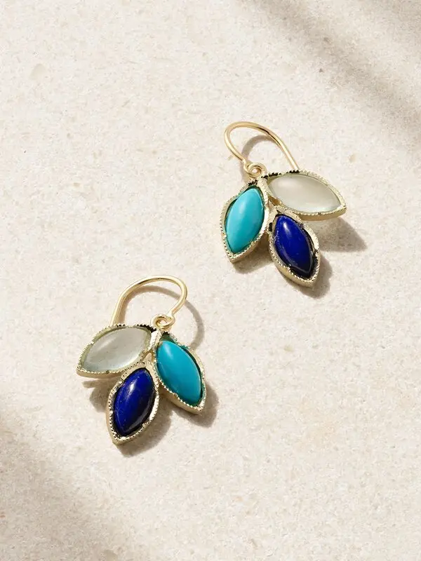 Irene Neuwirth 18-karat Gold Multi-stone Earrings - Blue