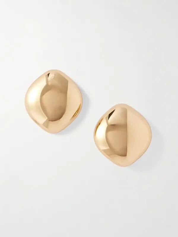 JENNIFER FISHER Puffy Cushion -plated Earrings - Gold
