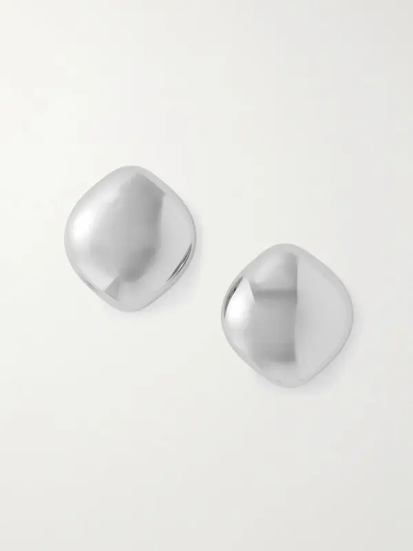 JENNIFER FISHER Puffy Cushion -plated Earrings - Silver