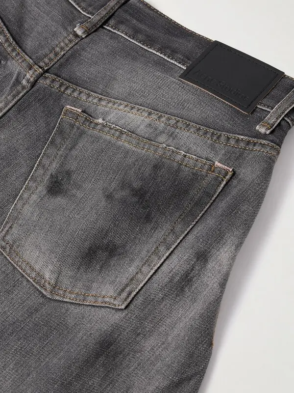 Acne Studios 2006 Paint-splattered Barrel-leg Jeans