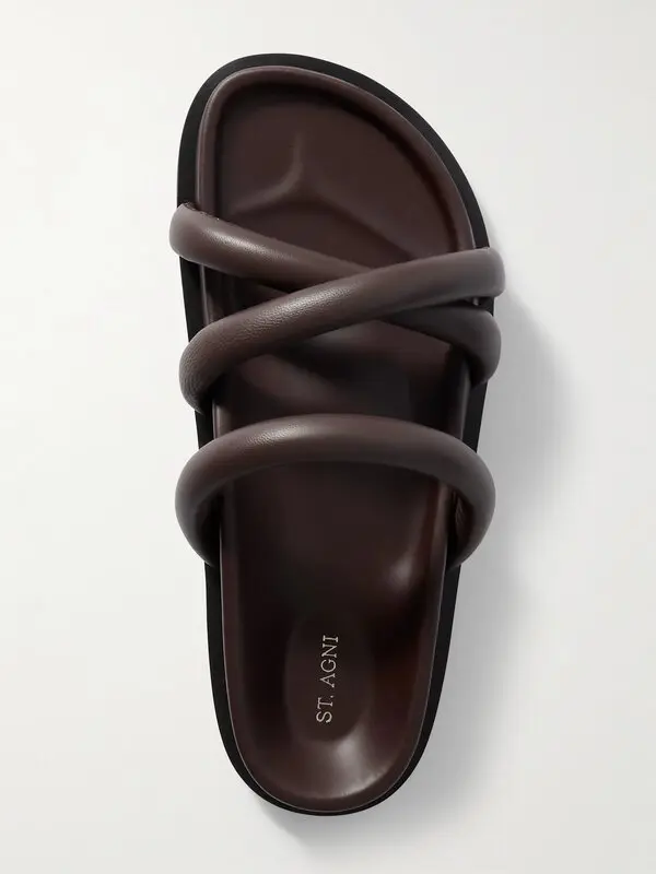 ST. AGNI Leather Slides