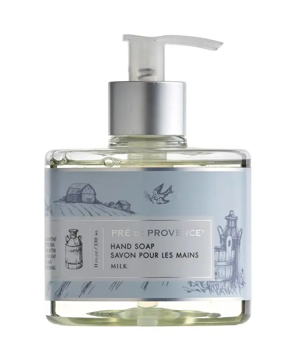 EUROPEAN SOAPS Pre De Provence Heritage 11 Fl Oz Liquid Soap - Milk