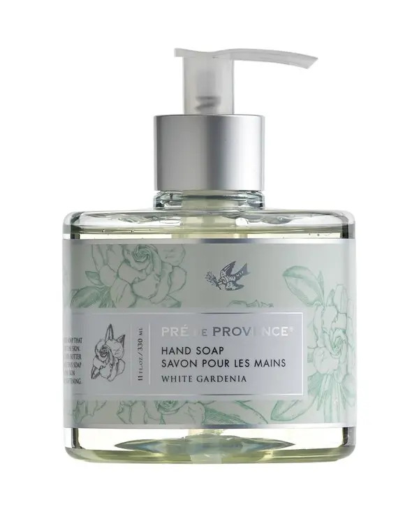 EUROPEAN SOAPS Pre De Provence Heritage 11 Fl Oz Liquid Soap - White Gardenia