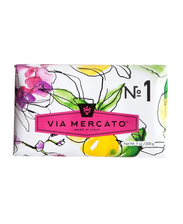 EUROPEAN SOAPS Via Mercato Wrapped 200g French Bar Soap - Bergamot,patchouli  Rosewood