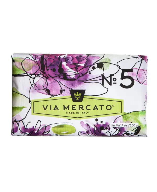 EUROPEAN SOAPS Via Mercato Wrapped 200g French Bar Soap - No.5,water Lily  Sandalwood
