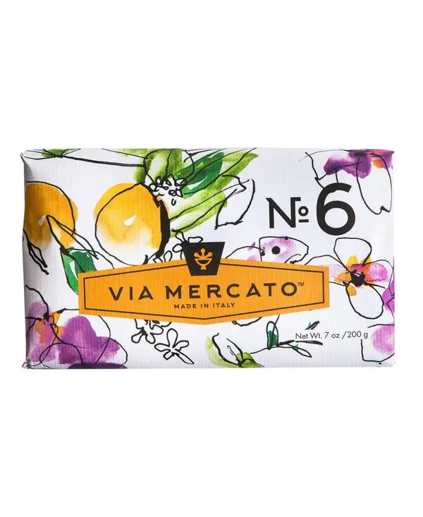EUROPEAN SOAPS Via Mercato Wrapped 200g French Bar Soap - No.6,fig,orange  Cedarwood