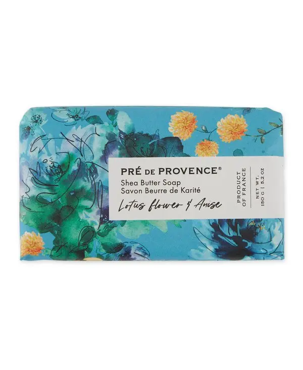 EUROPEAN SOAPS Pre De Provence Le Jardin 150 Gram Soap Bar - Lotus Flower And Anise