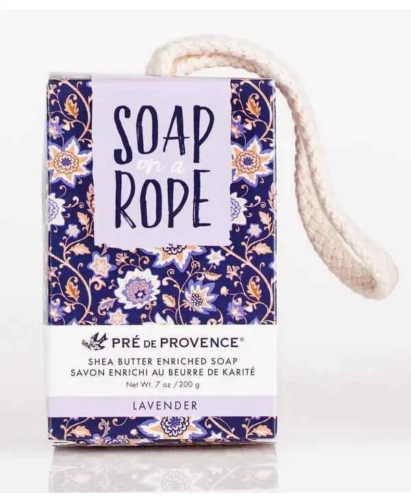 EUROPEAN SOAPS Pre De Provence Soap On A Rope - Lavender