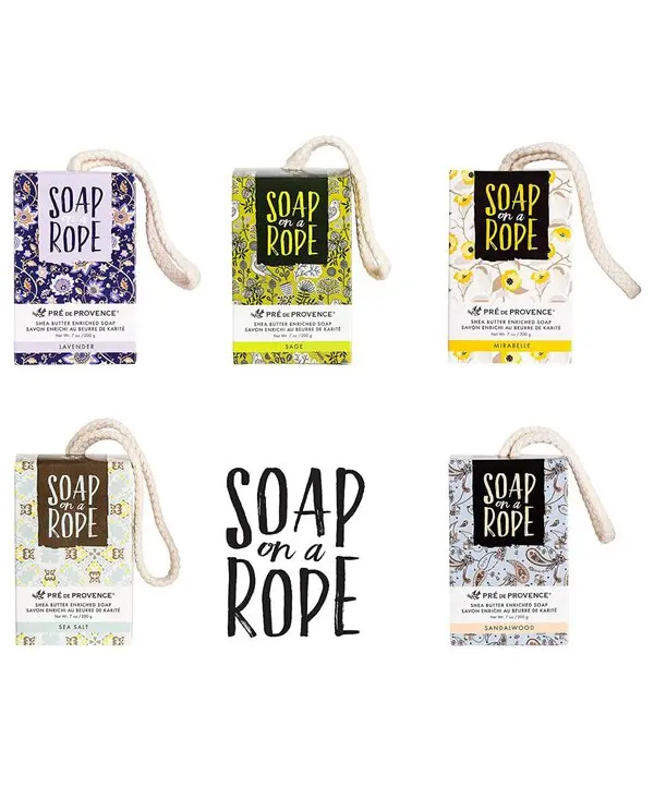 EUROPEAN SOAPS Pre De Provence Soap On A Rope - Lavender