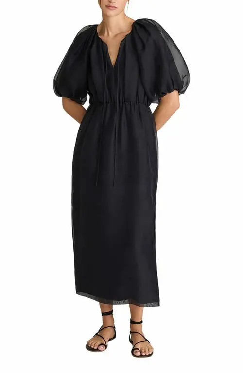 Rebecca Taylor Silk Chiffon Pencil Dress In Midnight - 65% Off |  Editorialist