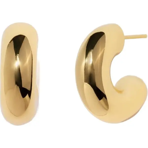 LITTLE SKY STONE Naomi Hoop Earrings - Gold