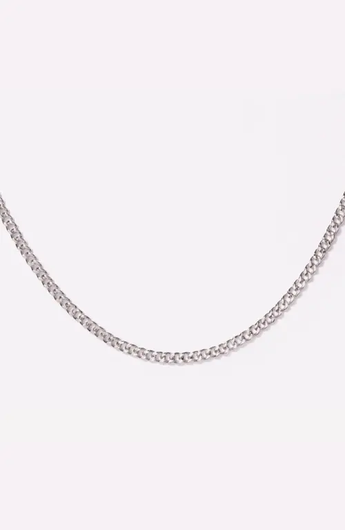LITTLE SKY STONE Flat Curb Chain Necklace - Silver