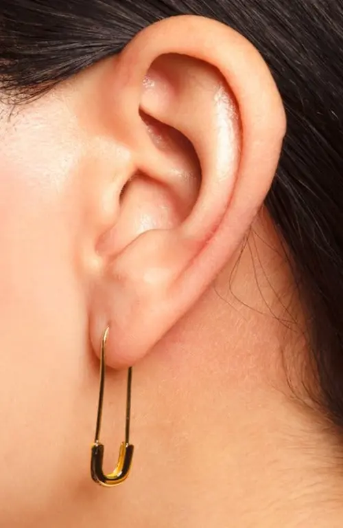 LITTLE SKY STONE Safety Pin Earrings