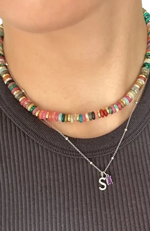 LITTLE SKY STONE Olivia Gemstone Necklace - Multicolored