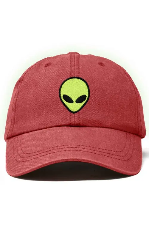 DALIX Alien Dad Cap - Washed Red