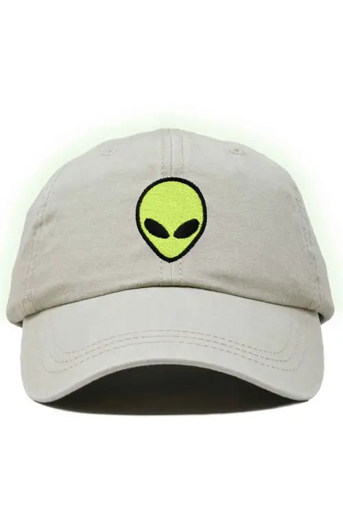 DALIX Alien Dad Cap - Washed Stone White