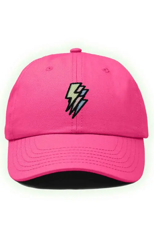 DALIX Lightning Bolt Cap - Hot Pink