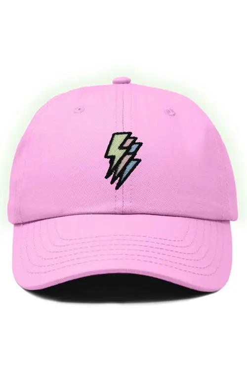 DALIX Lightning Bolt Cap - Light Pink