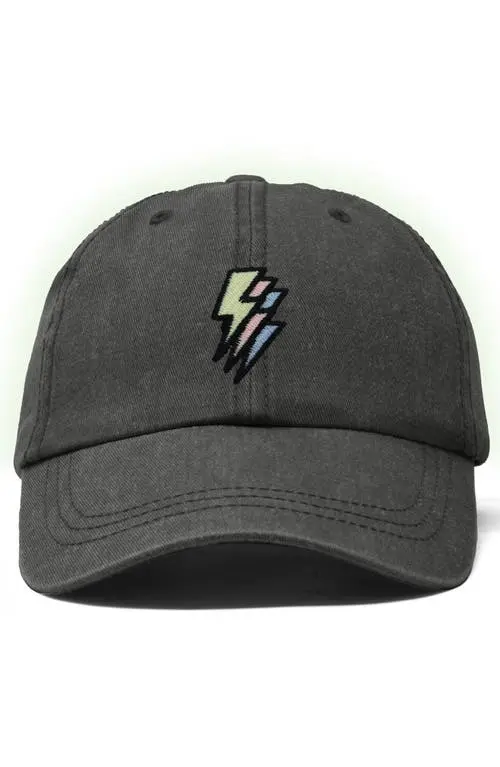 DALIX Lightning Bolt Cap - Washed Gray