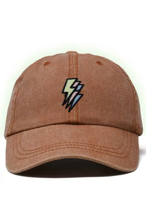 DALIX Lightning Bolt Cap - Washed Orange