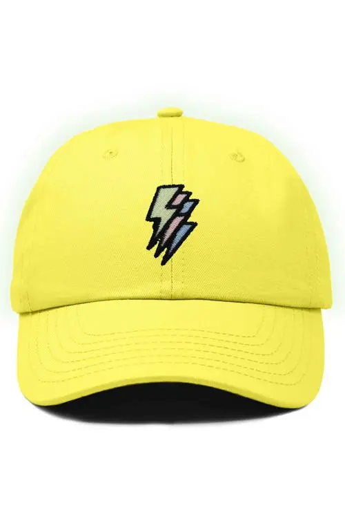 DALIX Lightning Bolt Cap - Yellow