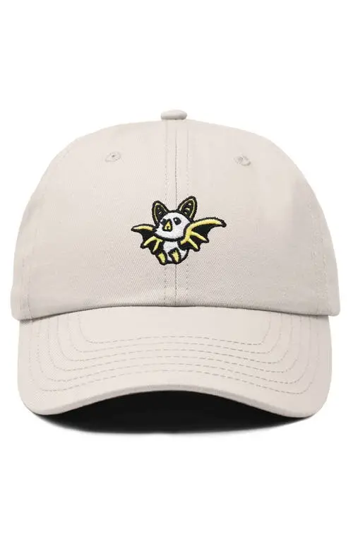 DALIX Honduran Bat Embroidered Cap - Beige