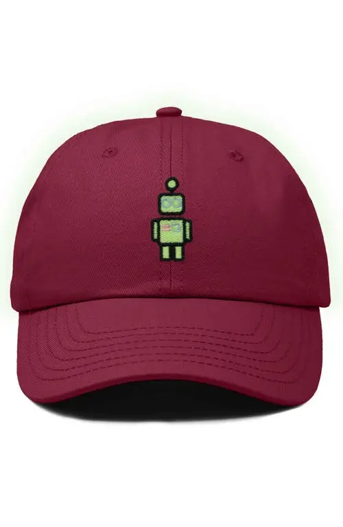 DALIX Robot Baseball Cap - Maroon
