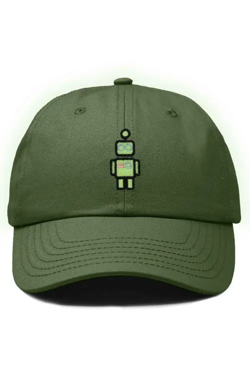 DALIX Robot Baseball Cap - Olive