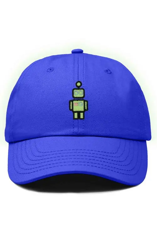 DALIX Robot Baseball Cap - Royal Blue