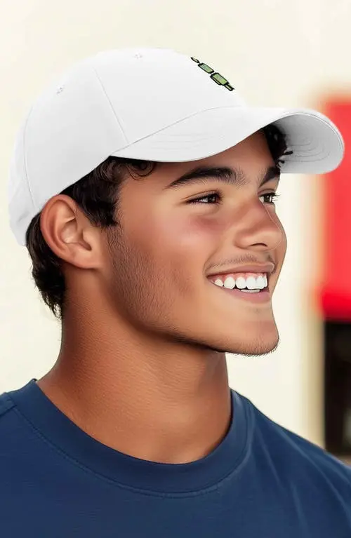 DALIX Robot Baseball Cap - White