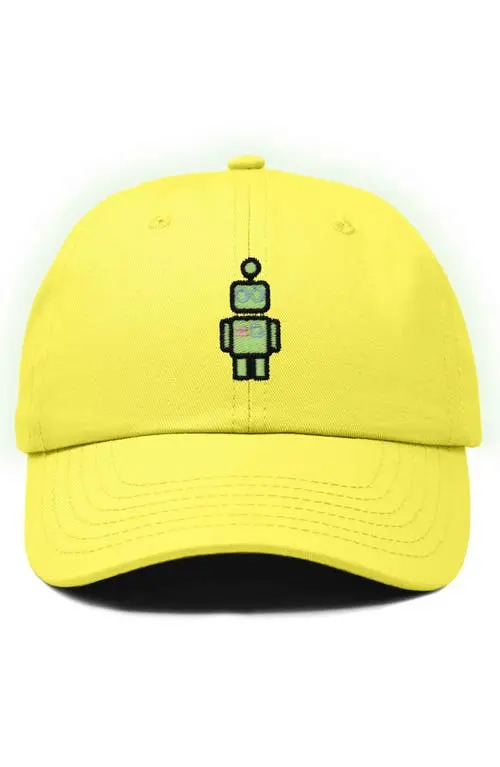DALIX Robot Baseball Cap - Yellow