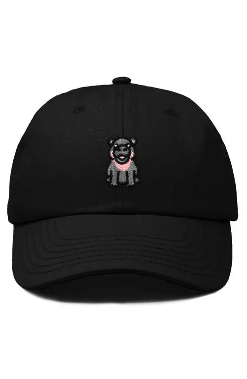 DALIX Hippo Embroidered Cap - Black