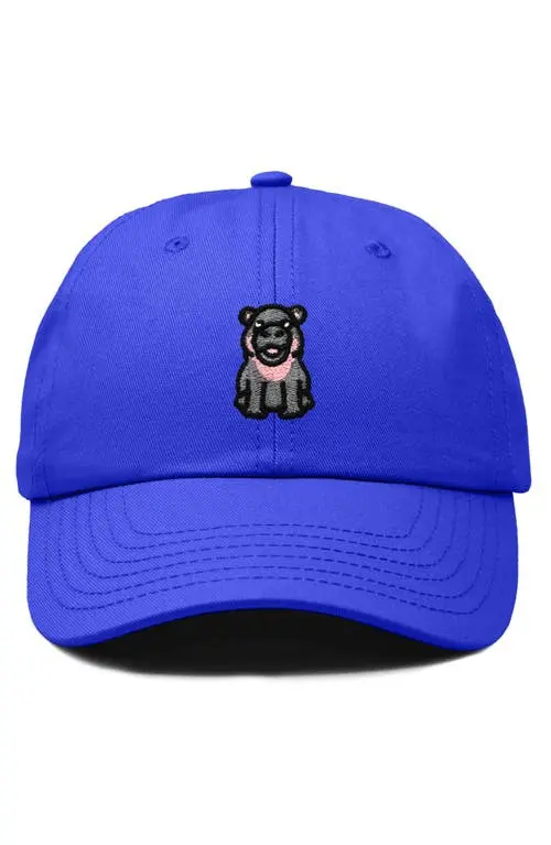 DALIX Hippo Embroidered Cap - Royal Blue