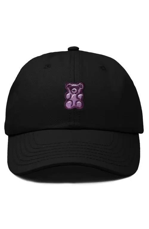 DALIX Gummy Embroidered Cap - Black