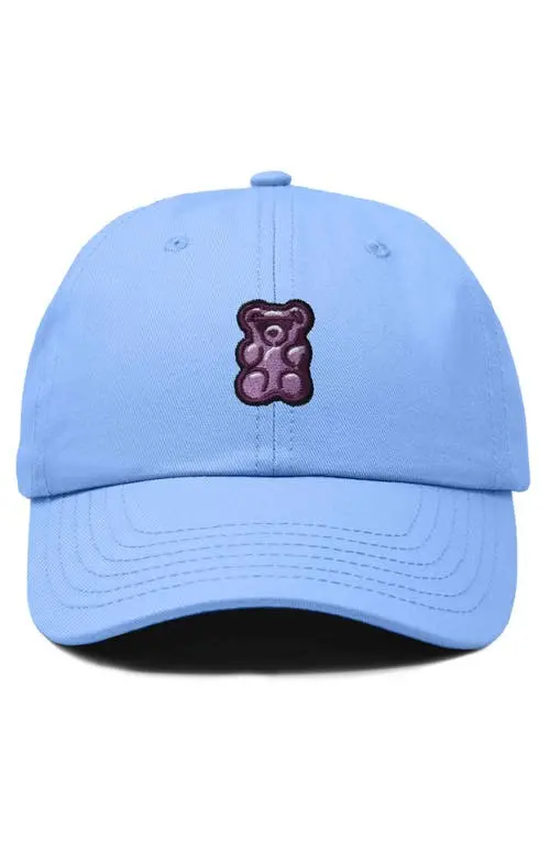 DALIX Gummy Embroidered Cap - Light Blue