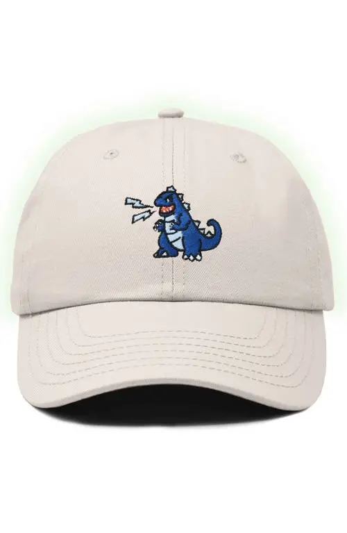 DALIX Lizard Embroidered Baseball Cap - Beige