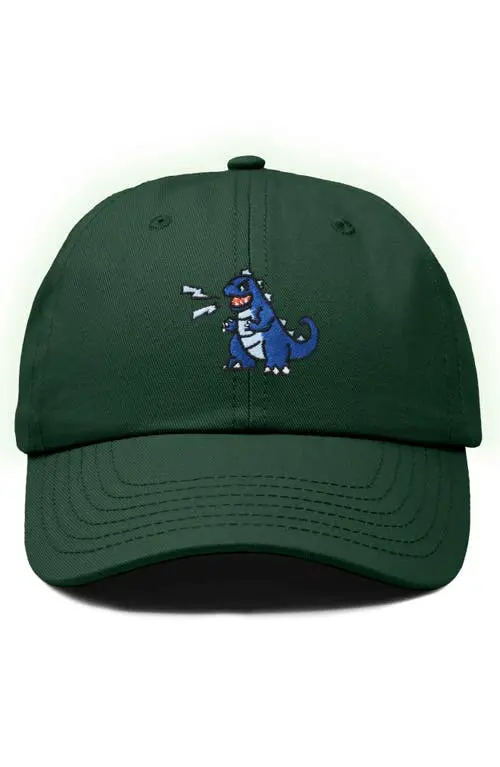 DALIX Lizard Embroidered Baseball Cap - Dark Green