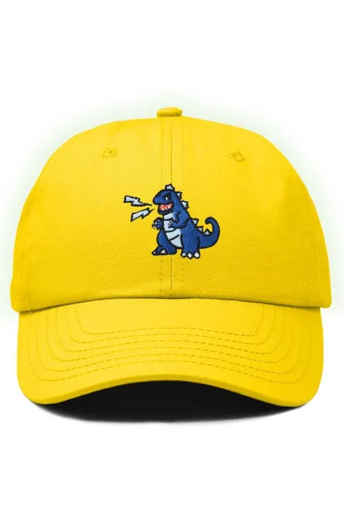 DALIX Lizard Embroidered Baseball Cap - Gold